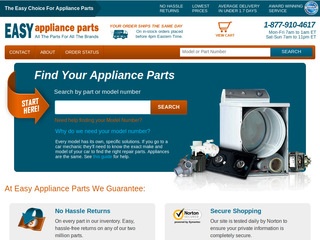 Easy Appliance Parts Reviews | 65 Reviews of Easyapplianceparts.com ...